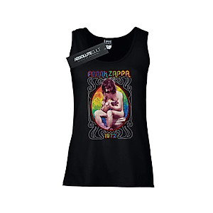 Absolute Cult Frank Zappa Women's Toilet 1972 Tank Top Black Small