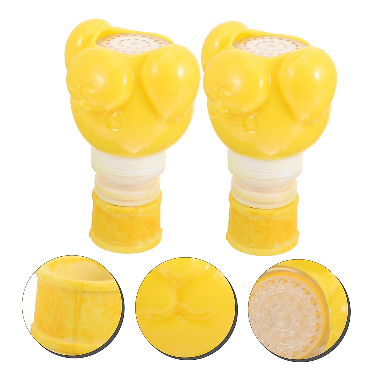 Gogogmee 2pcs Rotatable Faucet Extenders Sink Nozzle for Basin Gel Nail Polish Over Toilet Storage Sink Faucet Extension Anti-splash Faucet Extenders Child Pvc Faucet Head Cartoon