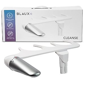 BLAUX Cleanse Bidet Attachment - Non Electric Bidet Attachment for Toilet | Adjustable Bathroom Bidet with 4 Pressure Options | Front and Rear Toilet Bidet Attachment | ABS Plastic Toilet Washer