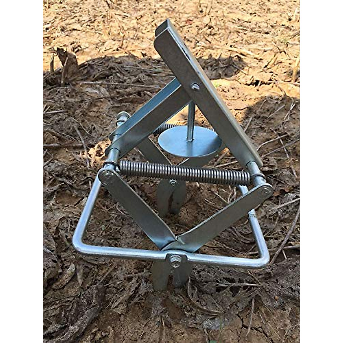 Marinebaby Easy Set Mole Eliminator Trap, Mole and Gopher Trap, Galvanized Steel Mole Trap, Sliver Color 2sets