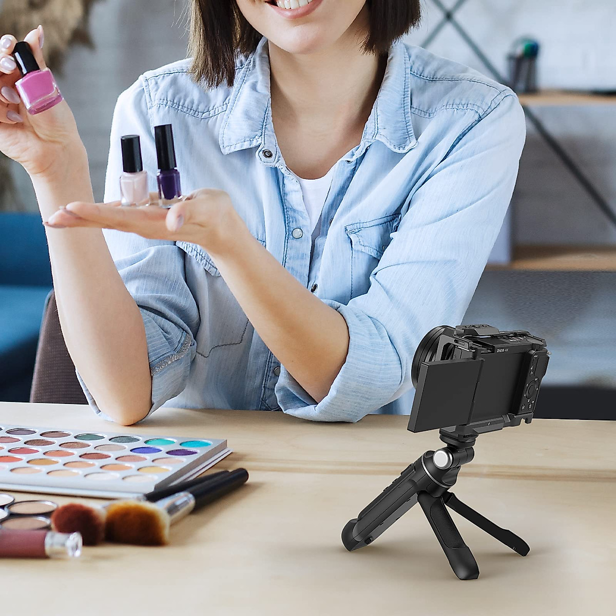 SmallRig Cage with Built-in Quick Release Plate for Arca-Swiss and Cold Shoe for Sony ZV-E10-3531