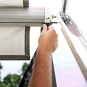 Camco RV Awning Shade Kit | Features Mesh Fabric, Retractable, and Measures 54-Inches x 180-Inches (51457)