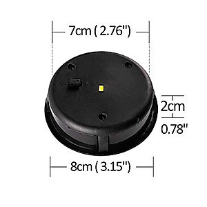 ZNYCYE 2 Pack Solar Light Replacement Top(Top Size 2.76 in, Bottom Size 3.15 in) Waterproof Solar Light Replacement Kit for Outdoor DIY Hanging Lanterns(Warm White LED)