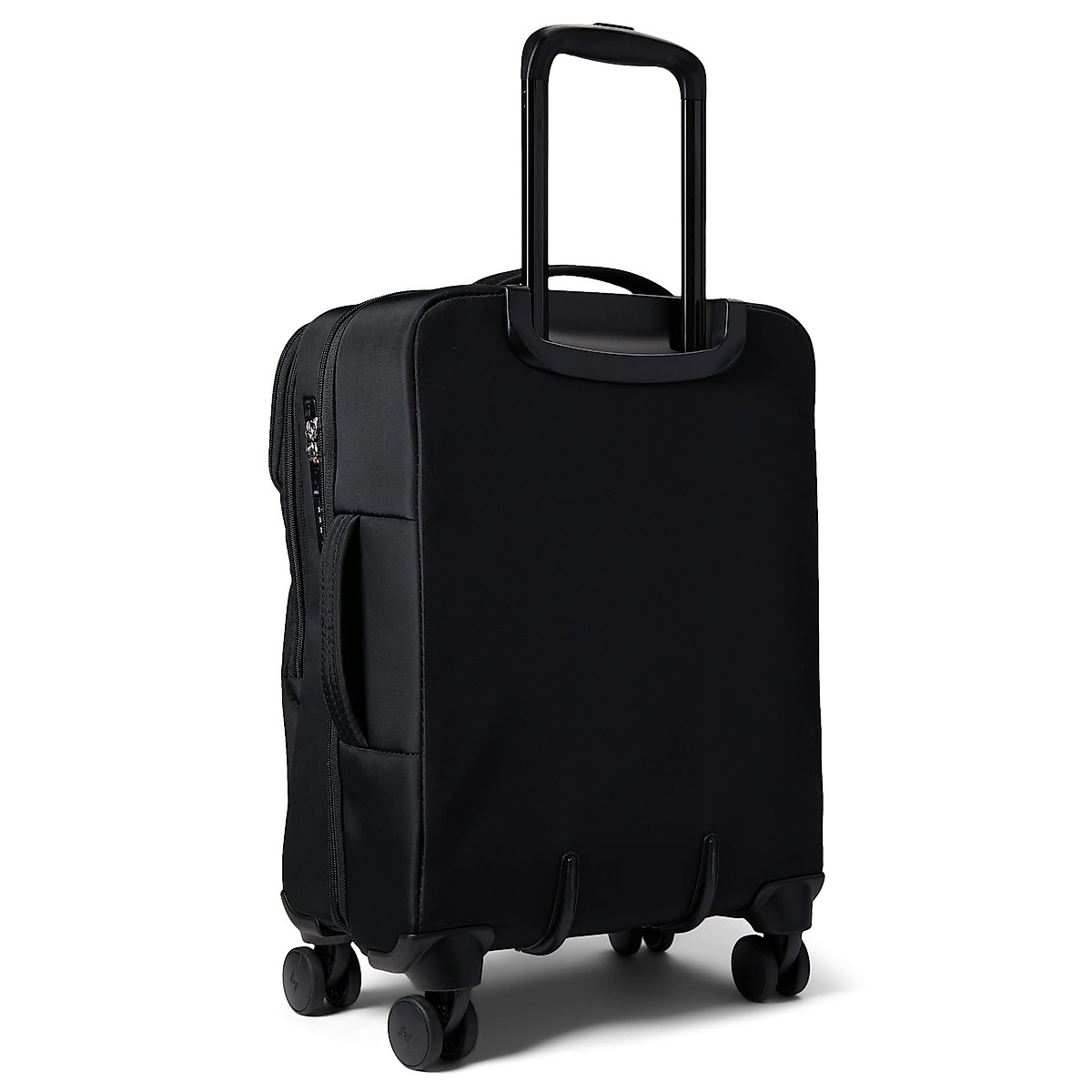 Vera Bradley Women's Softside Rolling Suitcase Luggage, Black, 22" Carry On