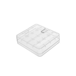 Bettomshin 4 x 18650 Battery Storage Case Holder Organizer Box Transparent