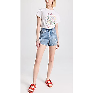 Levi's Women's 80s Mom Shorts, Chatterbox, Blue, 26