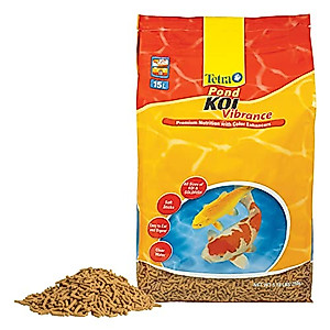 Tetra Large Pellet Koi Food, Floating Pond Food For Koi Fish, Premium Nutrition With Color Enhancers, 5.18 Lbs