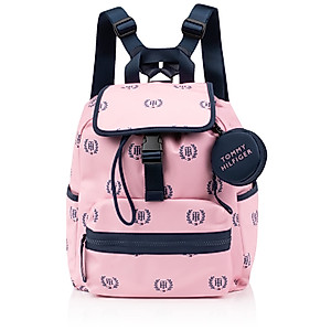 Tommy Hilfiger Addison Flap Backpack, Pink Multi