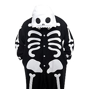 SAZAC Skeleton Kigurumi - Onesie Jumpsuit Halloween Costume