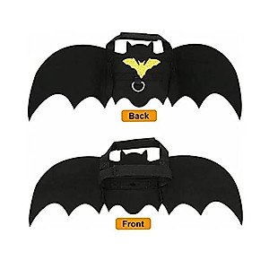Pet Costume Halloween Bat Wings Cosplay Dogs and Cats Apparel Outfits Funny Cool Outfits Pet Supplies for Cat Puppy