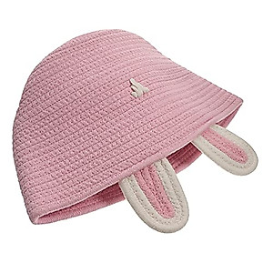 Zerodeko Bohemian Decor Boho Decor 3pcs Rope Rabbit Basket Snacks for Cute Pink Cotton Rope Home Decor Woven Basket