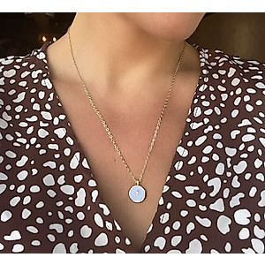 Lenny & Eva Faith Over Fear Cross Necklace Silver and Gold Plated, 20 inches (White Cross)