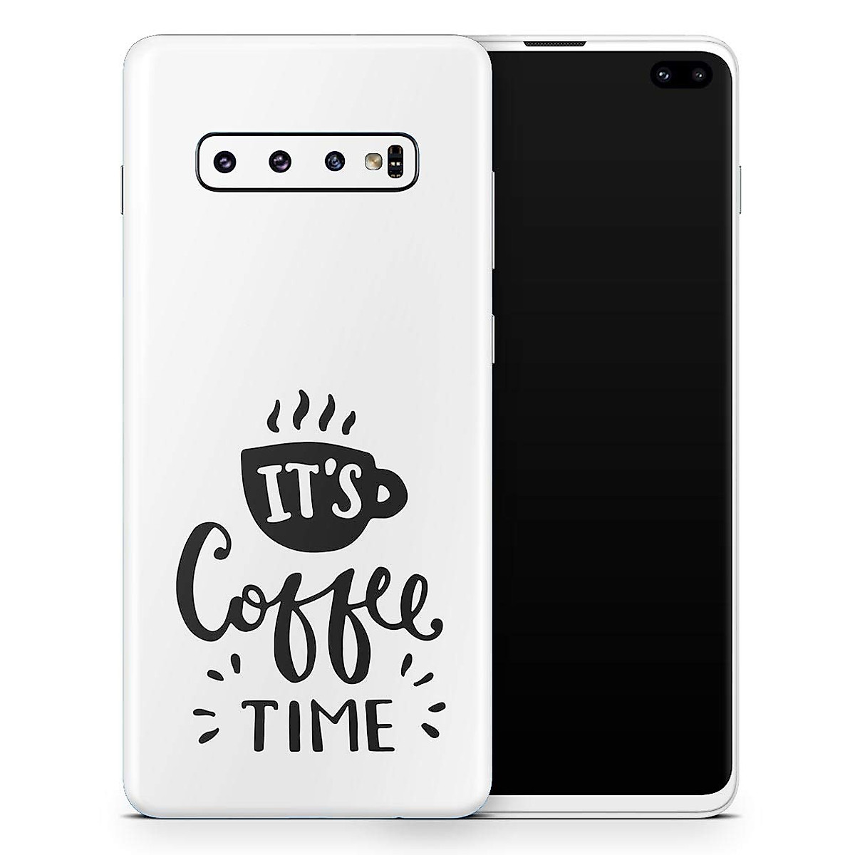 DesignSkinz Its Coffee Time Protective Vinyl Decal Wrap Skin Cover Compatible with The Samsung Galaxy S20 (Screen Trim & Back Glass Skin)
