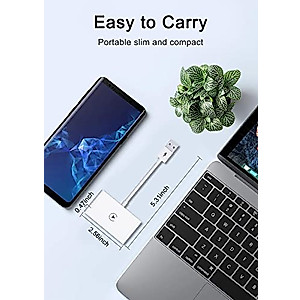 Wireless CarPlay Adapter,CarPlay Dongle for OEM Wired CarPlay Cars, Convert Wired to Wireless CarPlay, Support Online Update Plug & Play Easy Use Fit for Cars from 2015 & iPhone