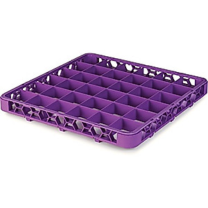 Carlisle FoodService Products RE36C89 OptiClean 36 Compartment Divided Glass Rack Extender, 1.78", Lavender