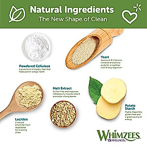 WHIMZEES by Wellness Puppy Natural Dental Chews for Dogs, Long Lasting Treats, Grain-Free, Freshens Breath, Extra Small/Small Breed, 30 count