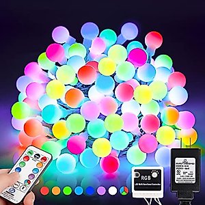 Multicolor Globe String Lights with Remote Timer,Indoor String Lights Bedroom,32FT 96LED with 8Vibrant Colors Plug in Outdoor Decorative Lights for Easter,Christmas,Classroom,Garden,Party,Wedding