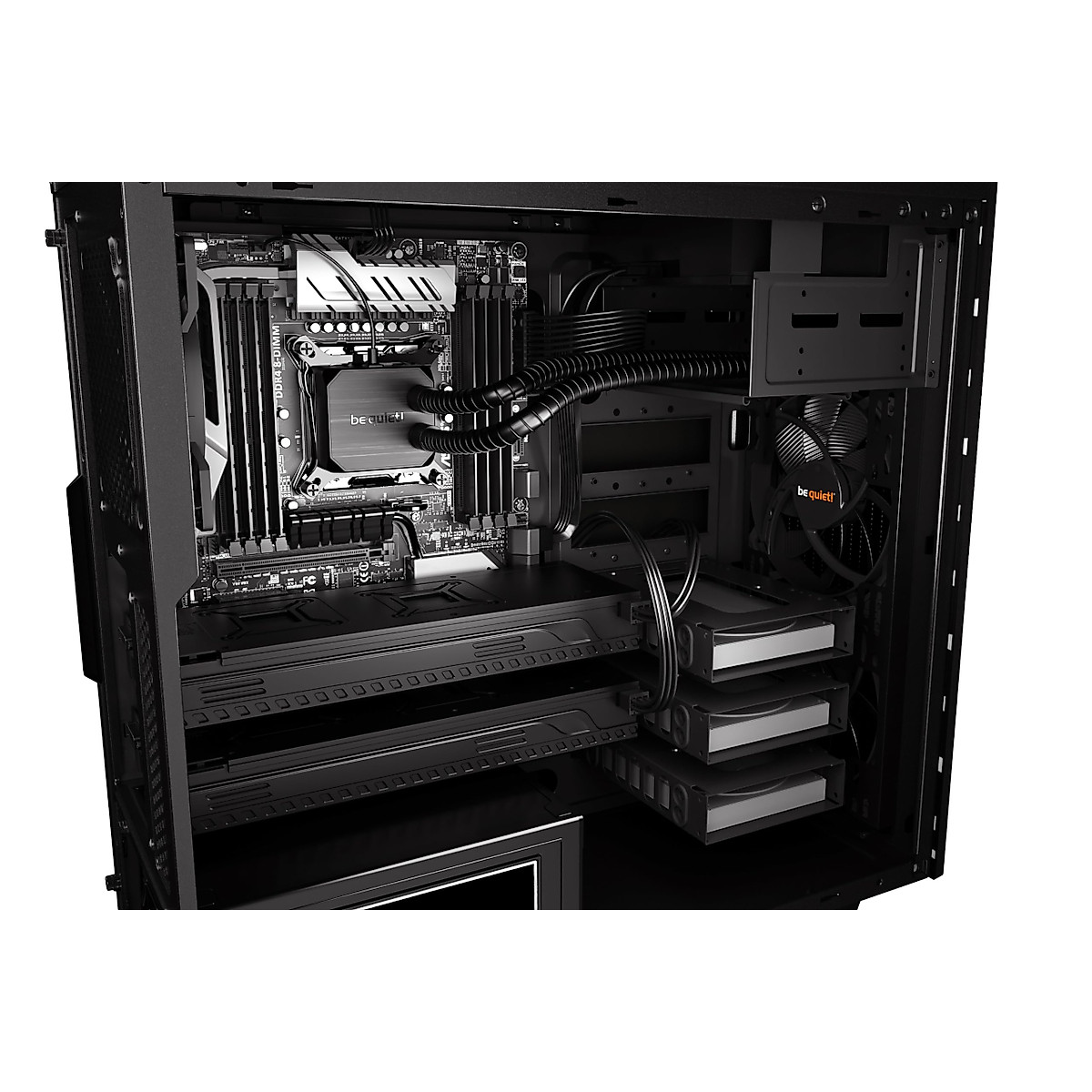 be quiet! Pure Base 600 ATX Midi Tower PC Case| 2 Pre-Installed Pure Wings Fans | Black | BG021