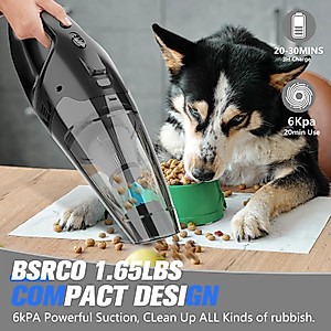 IMINSO Handheld Vacuum Cordless Car Vacuum with 9000PA, Lightweight Rechargeable Hand Vacuum Cordless with LED, Portable Mini Vacuum,Held Vacuum Cleaner for Car/Home