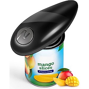 Electric Can Opener, Handheld One Touch Automatic Can Openers Easy Open Any Can Sizes with Smooth Edges, Food-Safe Electric Can Openers for Kitchen, Best Kitchen Gadget Gift for Seniors with Arthritis