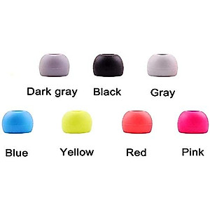 4 Pairs Replacement Silicone Earbuds Ear Tips Set Compatible with Powerbeats 2 Powerbeats 3 Wireless Beats by Dre Headphones (Pink)