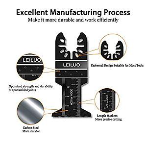 Oscillating Tool Blades LEILUO 50 Pack Wood Multitool Blades Fit DeWalt Bosch Milwaukee Craftsman Rockwell Fein Porter-Cable Chicago Ridgid Makita Ryobi