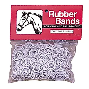 Weaver Leather Rubber Bands White, 65-2241