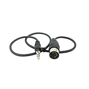 SinLoon 5-Pin DIN-Male Cable, 5 Pin Din Plug to 3.5mm(1/8in) TRS Stereo Male Jack Stereo Audio Cable for Playing The Musical Instrument Signal Output (0.5m,3.5M-5 DIN M)