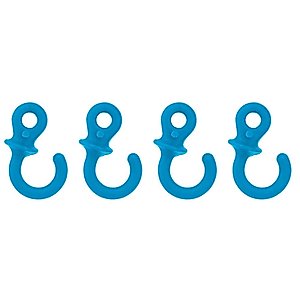 KAUYITWA 4Pcs Monkey Tail Type Rubber Compound Bow String Shock Absorber，Bow String Stabilizer (Blue)