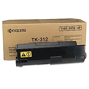 Kyocera TK-312 1T02F80US0 FS-2000 FS-2000D FS-2000DN Toner Cartridge (Black) in Retail Packaging