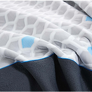 TMEOSK Queen Mattress, 10 inch Cooling Gel Memory Foam Mattress, Bamboo Charcoal Infused for Pressure Relief, Mattress in a Box, Medium Firm Feel, CertiPUR-US Certified, Made in USA (Queen)