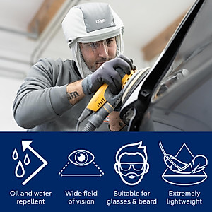 Dräger Premium Hood for X-plore 8500, Short Hood | Reusable Safety Hood for Powered Air-Purifying Respirator (PAPR), Size L/XL