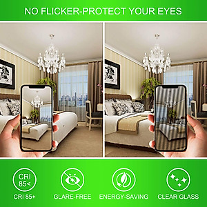 winshine E12 Candelabra LED Bulbs Dimmable 4000K Daylight 60W Equivalent,Type B Light Bulb for Chandelier, C35 Ceiling Fan Light Bulb Clear Glass,600LM,6 Pack