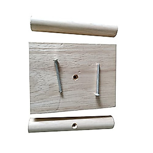 Small Parrot Bird Pet Perch Stand Parakeet Wood Standing Gym Training Grinding Toy Playstand Holder (S)