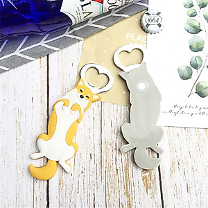 SHFICDJ Animal Cat shape Bottle Opener,Beer Bottle Openers,Creative kitchen supplies gift bottle opener.