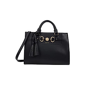 Anne Klein e/w Horsebit Satchel, Black