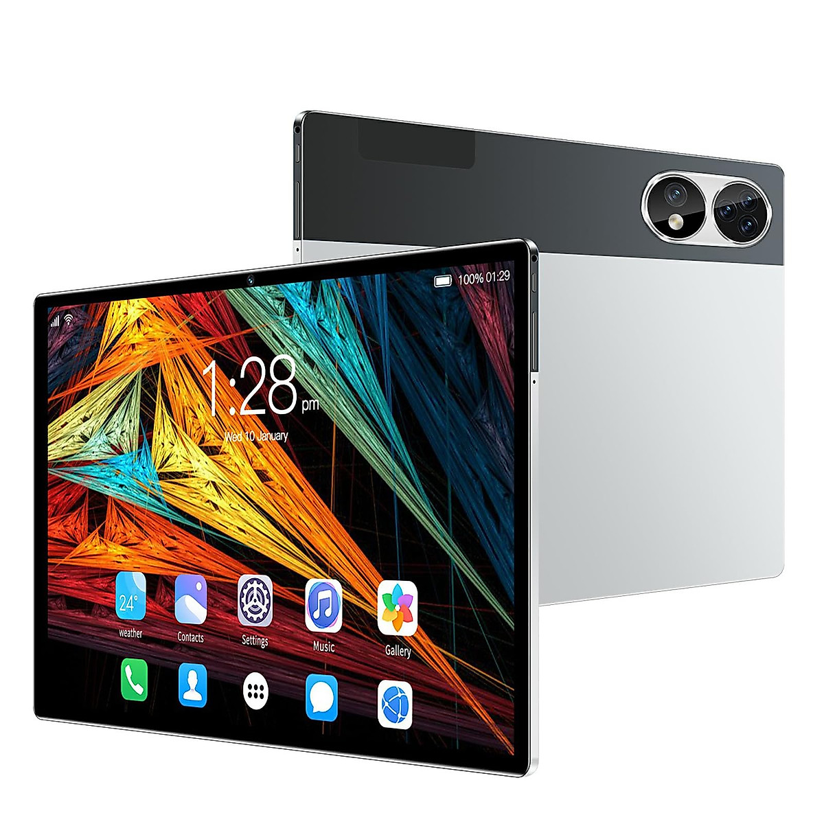 High Configuration 3+64G All Netcom 10.1-inch Android Tablet Computer 10 Core IPS High-Definition Ultra-Thin WiFi Bluetooth Voice Call Game Office 4G Tablet,Gift for Friends