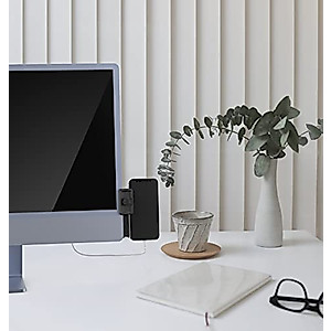 rudo Laptop Portable Side Mount Clip for iPhone, MacBook,Tablet, Laptops & Smartphones. Instant Dual or Triple Display for Your Laptop Computer. Increase Productivity and Efficiency