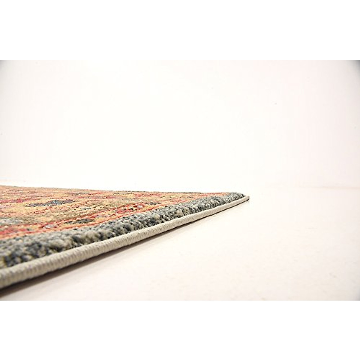 Unique Loom Edinburgh Collection Classic Oriental Traditional French Cottage Inspired Intricate Design Area Rug (6' 0 x 9' 0 Rectangular, Light Blue/ Beige)