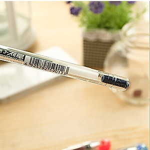 12pcs Ultra Fine Tip Rollerball Pen Set 0.38mm Non Bleed Fine Point Gel Ink Pen for Exam,Bible Journaling,Notetaking,Sketching, Smooth and Anti Skip,Blue Ink