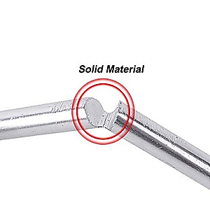 AAGUT Tent Stakes, 25 Pack 9 Inch Camping Tent Pegs, Metal Garden Edging Fence Hooks, Heavy Duty 6 Ga Galvanized Yard Camping Stake for Tarp, Inflatable, Outdoor Christmas Decorations