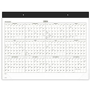 AT-A-GLANCE 2023 RY Two Color Monthly Desk Pad, Large, 21 3/4" x 17"