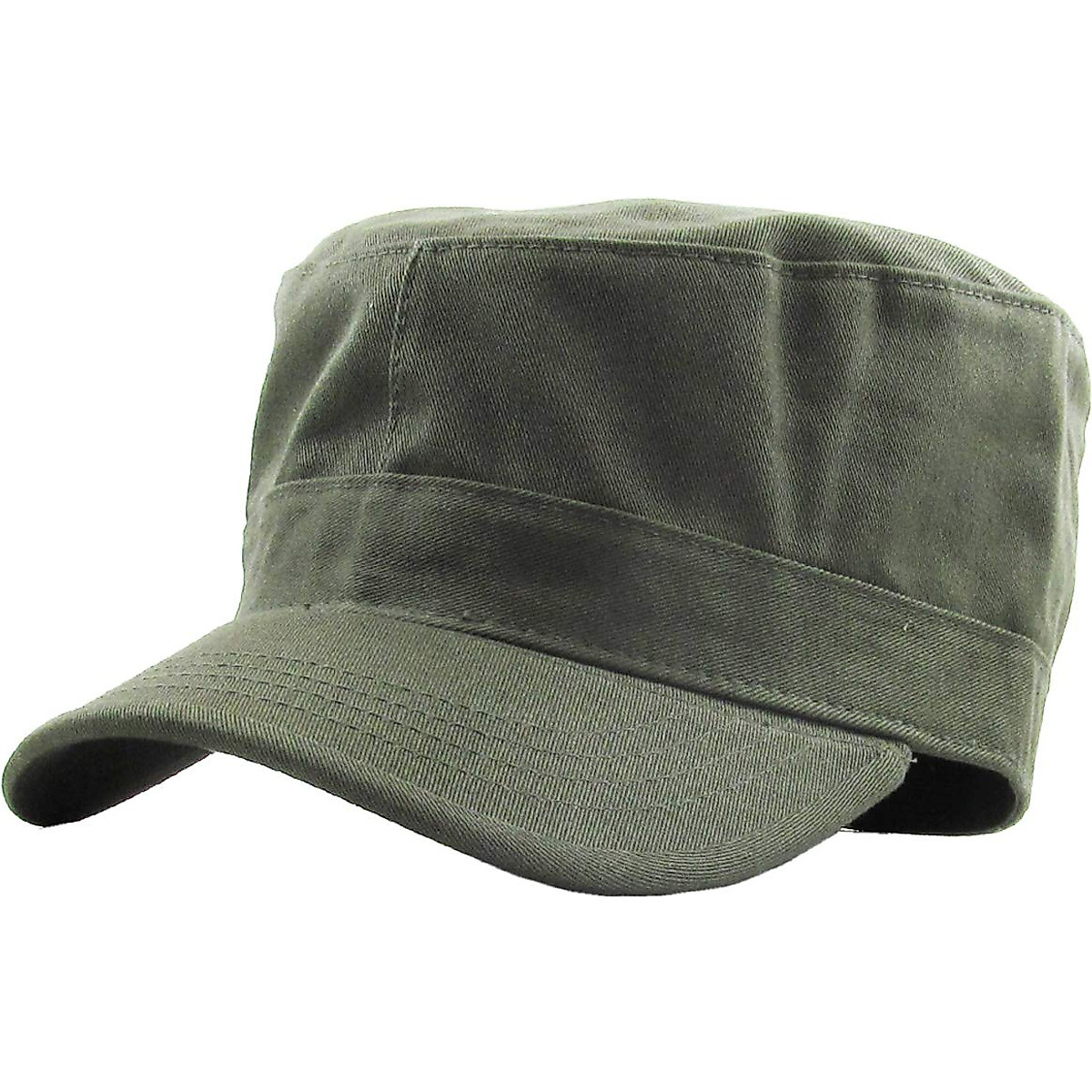 KBETHOS KBK-1464 OLV S Cadet Army Cap Basic Everyday Military Style Hat (Now with STASH Pocket Version Available)