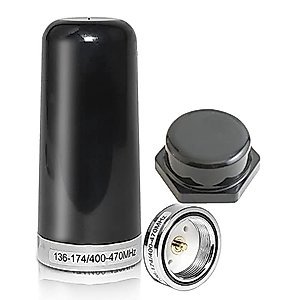 Anina Car Mobile Ham Radio NMO Mount Antenna Dual Band VHF UHF 136-174 MHz 400-470 MHz Antenna for Ham Amateur Radio Midland Radio W/NMO Rain Cap