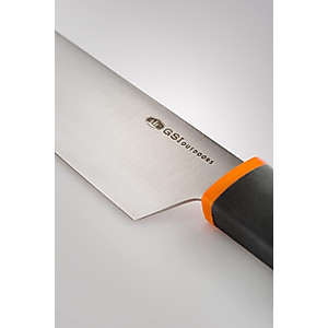 GSI Outdoors Santoku 6" Chef Knife, Compact Stainless Steel Knife with Protective Sheath for Camping, Picnics & BBQs