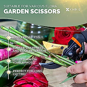 Pruning Shears for Gardening Heavy Duty, Premium Garden Scissors, Flower Cutter for Stems, Gardening tool - Cuts Branches and Flower Stems Up to 3/4'' in Diameter