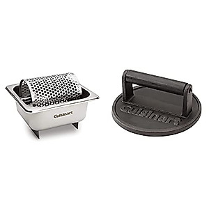 Cuisinart CBW-201 Butter Wheel Stainless Steel & Smashed Burger Press, Cast Iron CISB-111