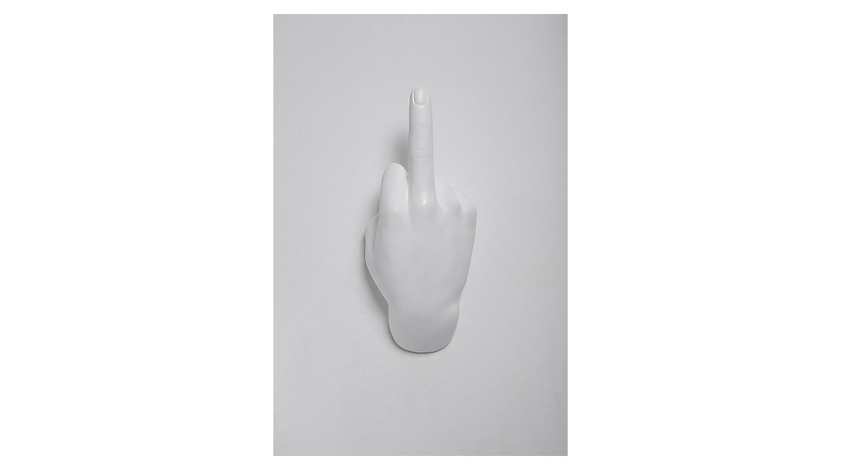 Interior Illusions Hand Wall Hook - Modern Wall Decor 9" Tall