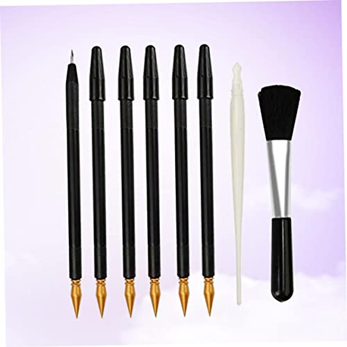 Multitools 8pcs Paint Brushes Set Paint Sets Cleaning Tools Scratch Brush Set Stylus Scratch Painting Pen Stylus Pens Scratching Drawing Pen Coloring Pen Repair Pen Mending Pen