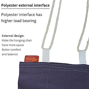 PIRNY Hammock Chair Stand,Include Large Hanging Indoor Swing,MAX Load 500 LBS, Heavy-Duty Steel Hammock Stand for Indoor Outdoor(Grey)